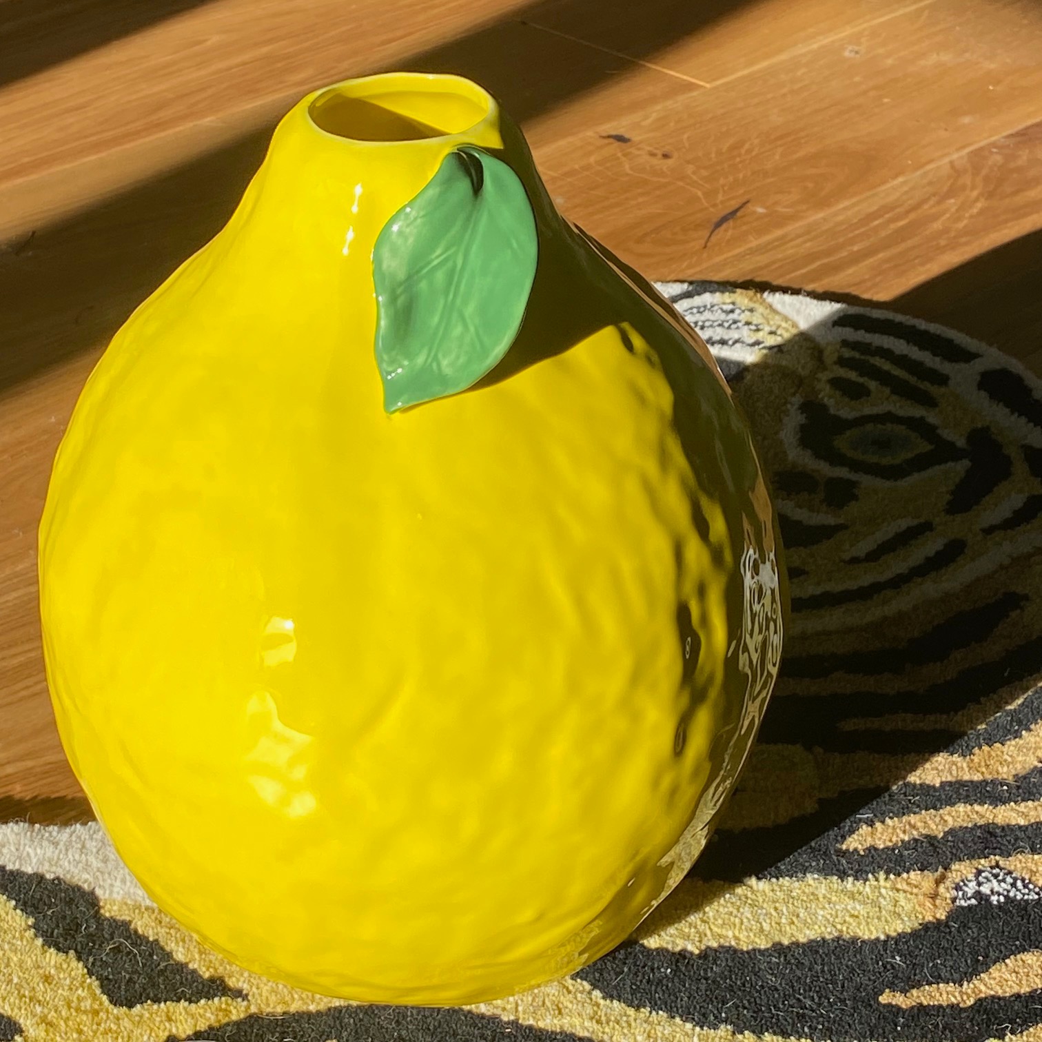 Large Ceramic Lemon Vase - Just Like Wendy's